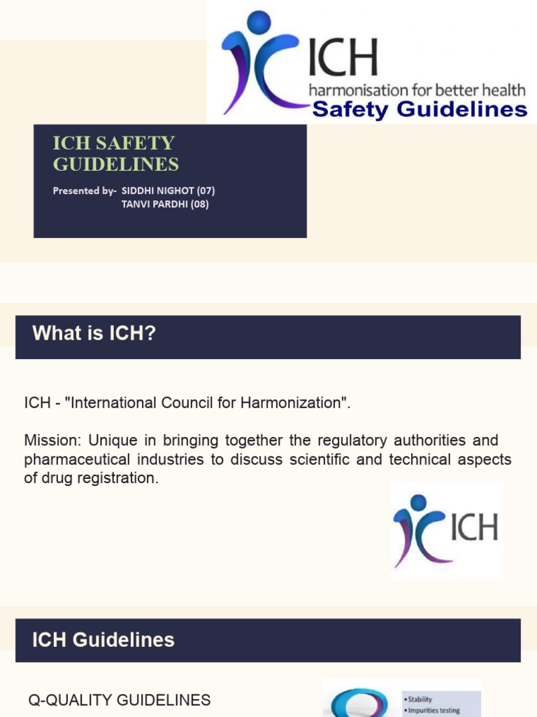ICH Safety Guidelines | PDF | Pharmacology | Toxicity
