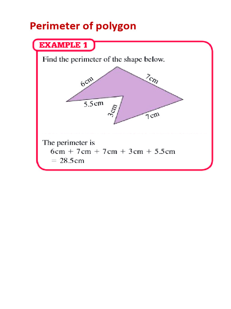 Maths - Y8 - Area and Perimeter | PDF