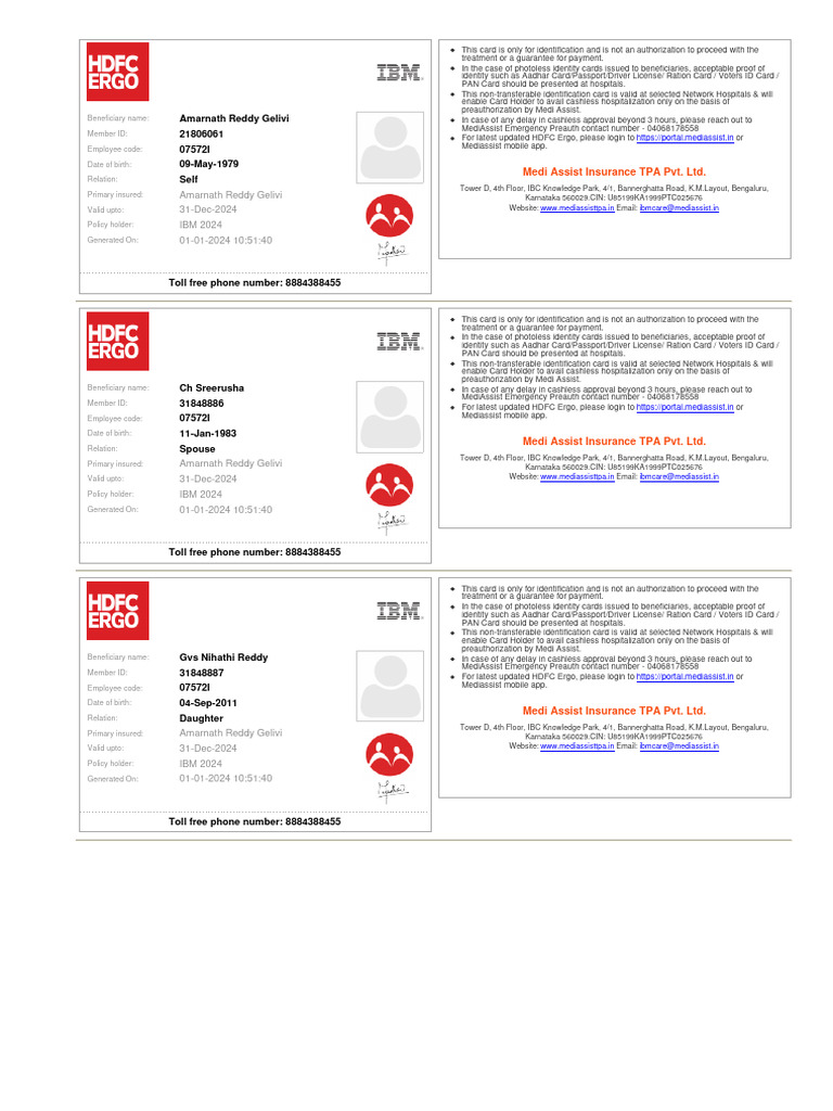 Insurance Crads For 2024 | PDF | Business | Finance & Money Management