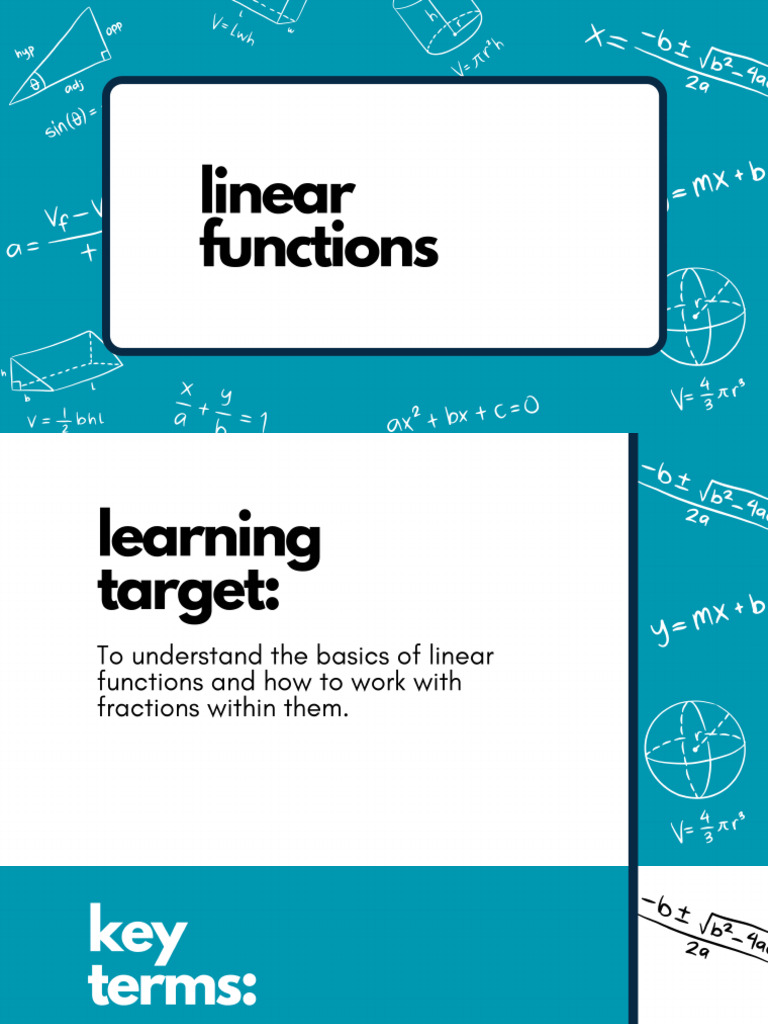 Linear Functions | PDF