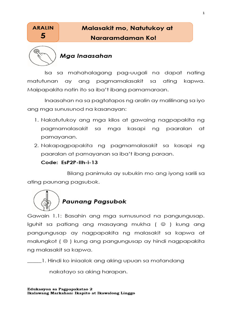 ESP 2 Q2 Weeks 7-8 | PDF