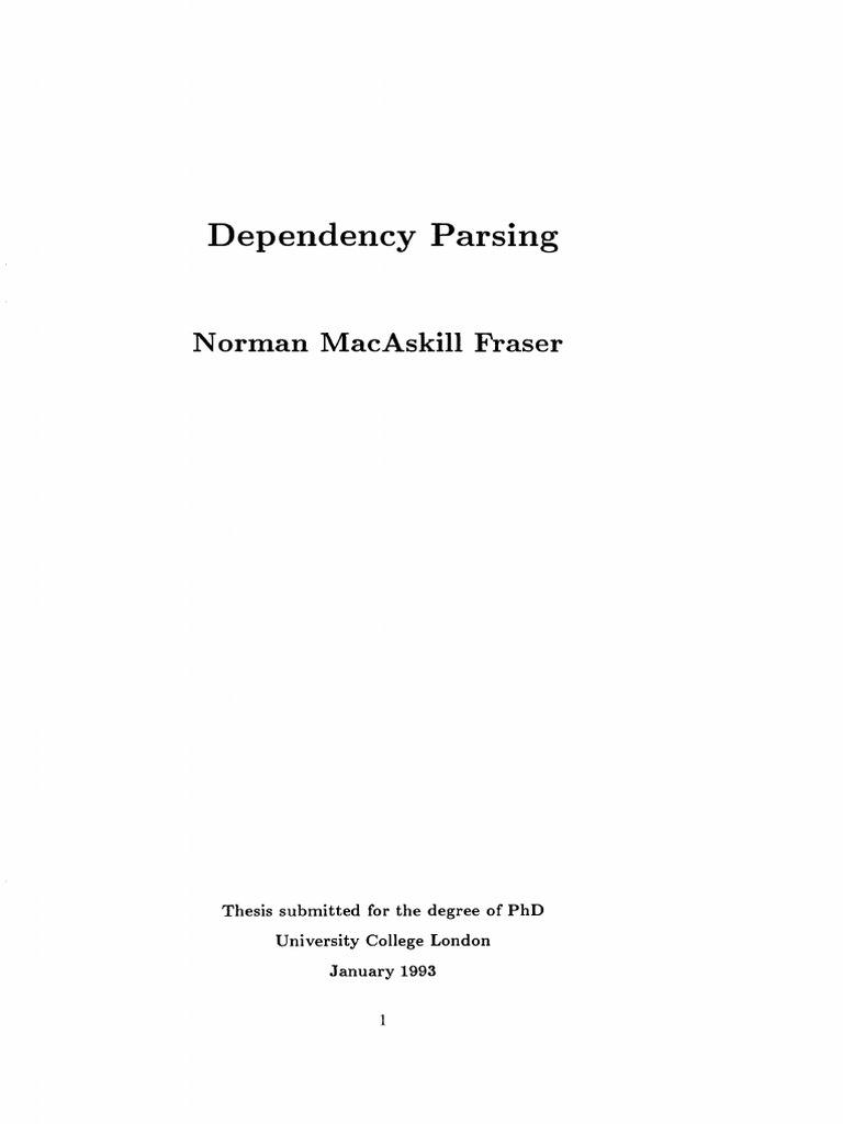 Dependency Parsing | PDF | Parsing | Phrase