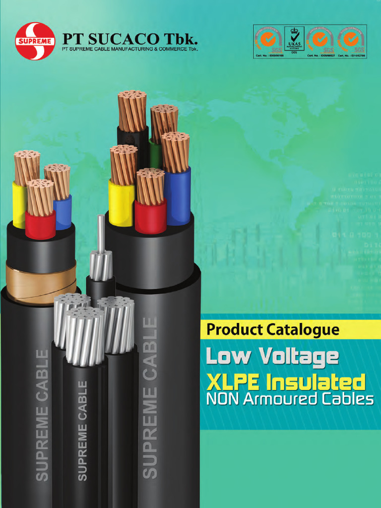 Catalog Low Voltage Non Armour XLPE Cable Supreme | PDF | Electrical ...