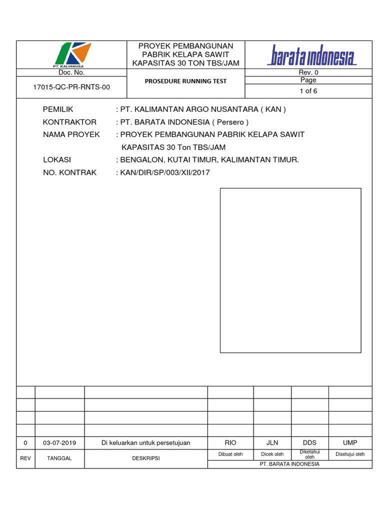 Prosedure Running Test | PDF Prosedure Running Test | PDF