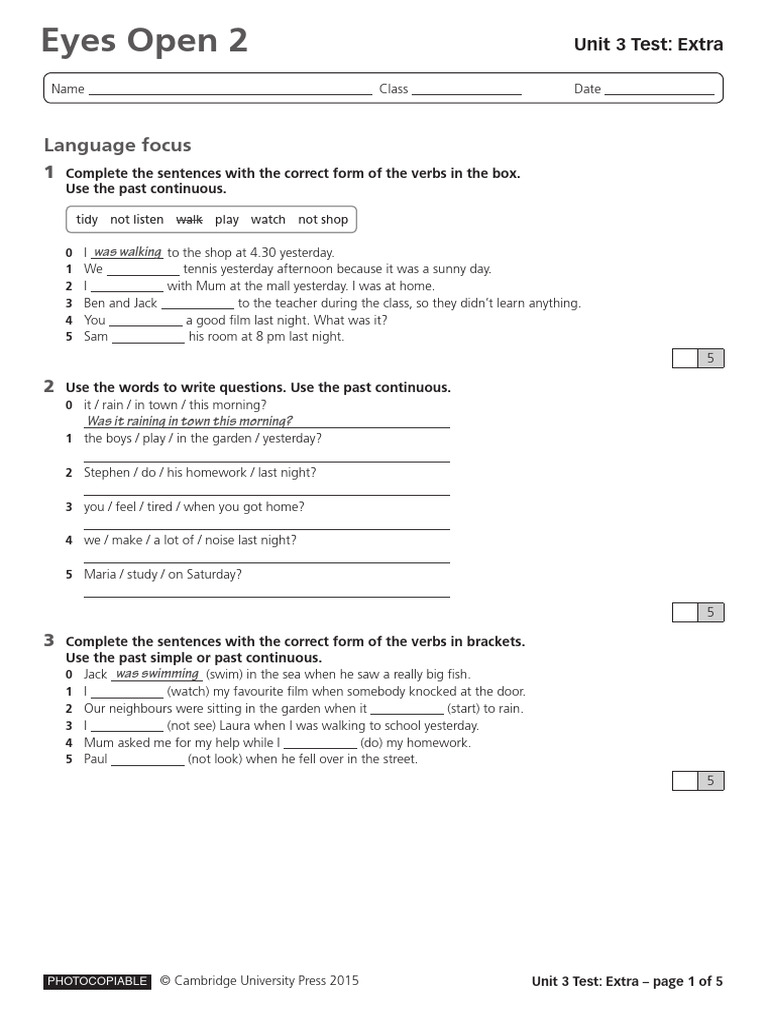 Unit 3 - Extra Test | PDF