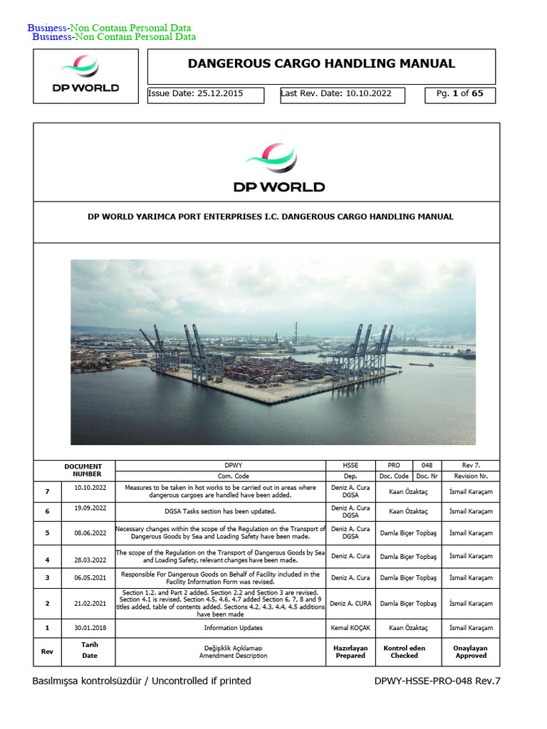 Cargohandling | PDF | Dangerous Goods | Port
