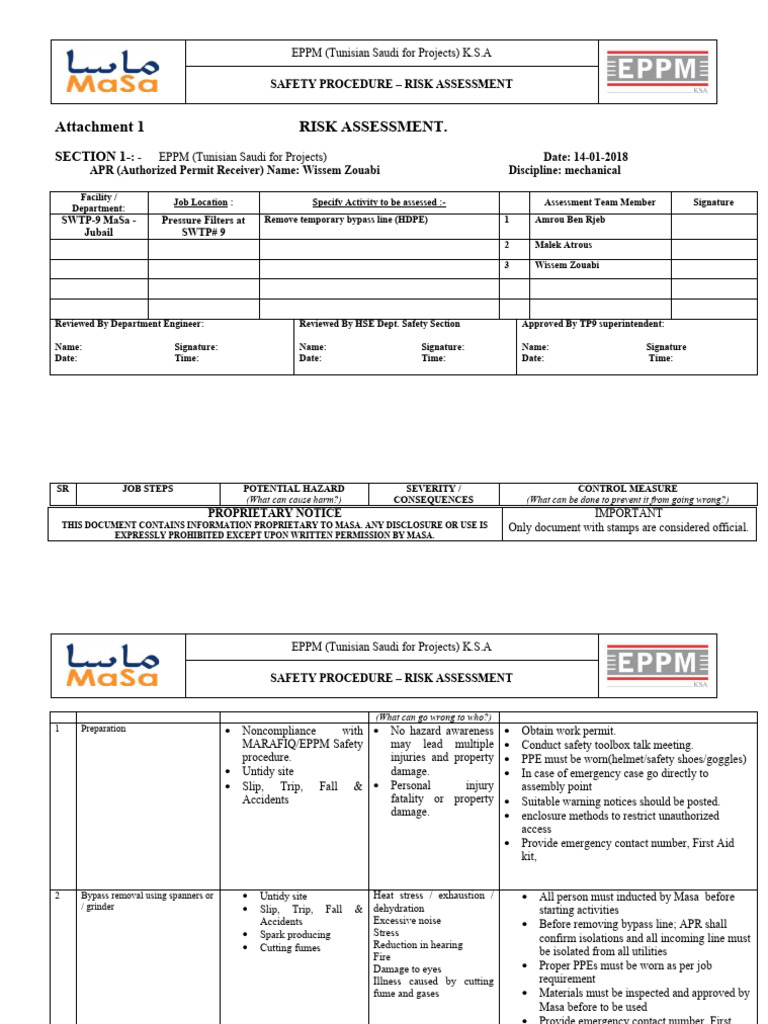 AR08-16 Remove Temporary Bypass Line (HDPE) | PDF