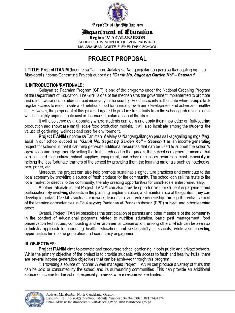 Project ITANIM Proposal Revision | PDF