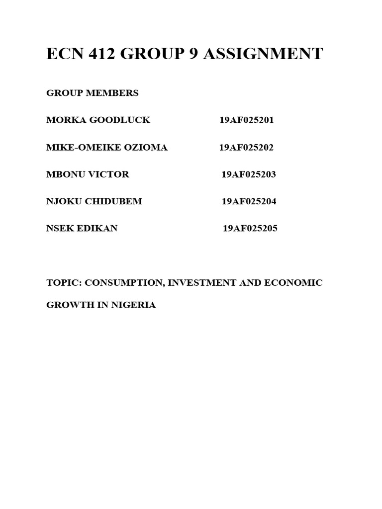 Group Assignment | PDF