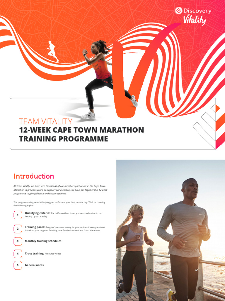 Sanlam CPT Marathon Training Programme | PDF