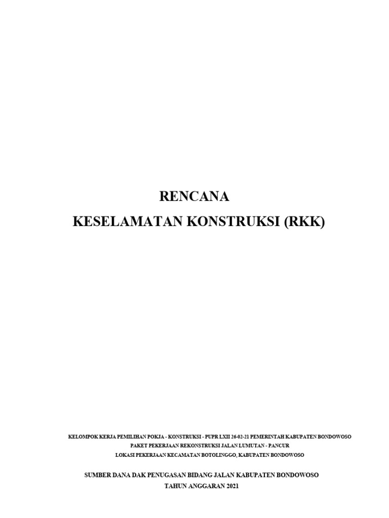 RKK Jalan Lumutan - Pancur | PDF