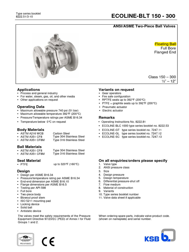 Ball Valve | PDF | Valve | Mechanical Engineering
