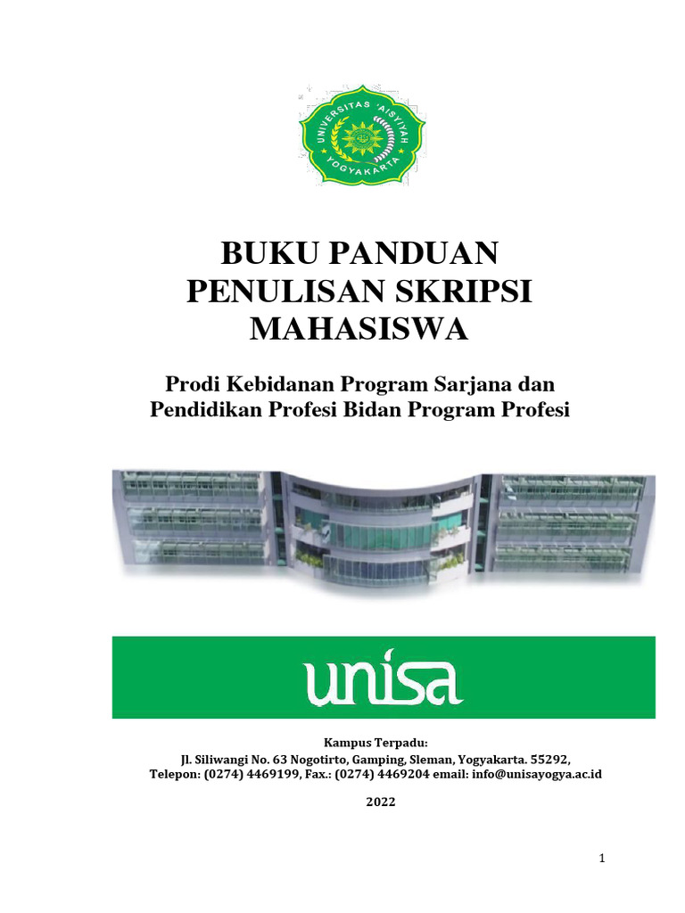 Buku Panduan Skripsi S1 Bidan Aj Unisa 2022.2023 | PDF