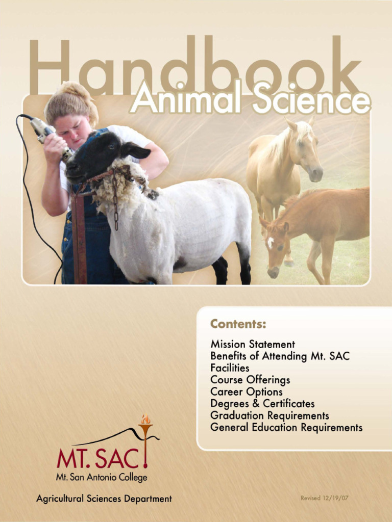 Handbook Animalscience | PDF