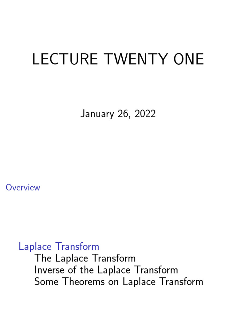 Lect 21 | PDF