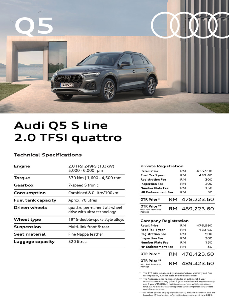 Audi Q5 | PDF | Front Wheel Drive Vehicles | Motor Vehicle