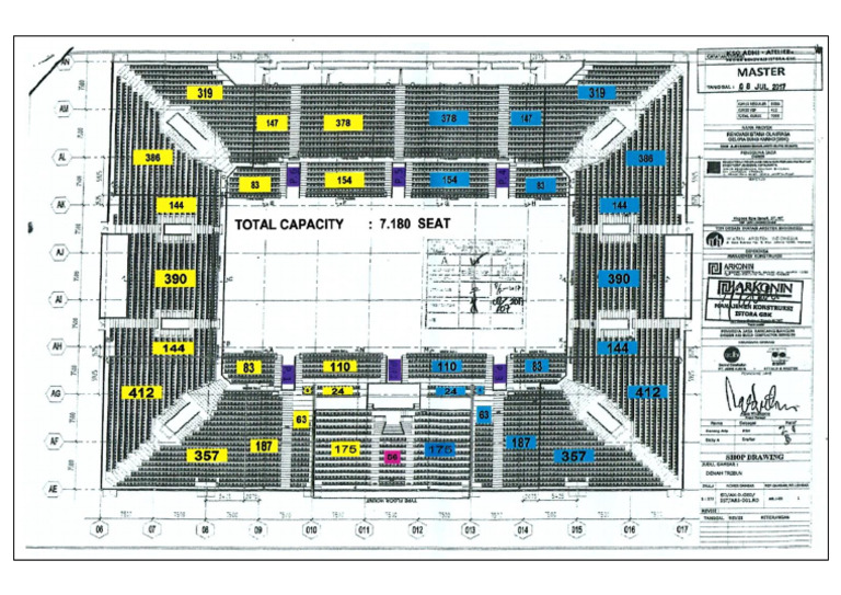 Denah Dan Kapasitas Tribune Istora | PDF