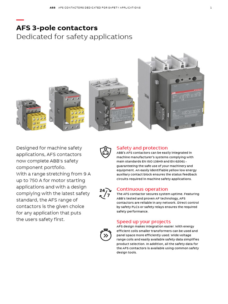 Safety Contactors for Engineers | PDF