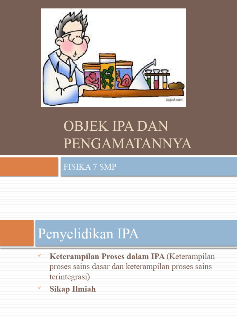 Objek Ipa Dan Pengamatannya | PDF