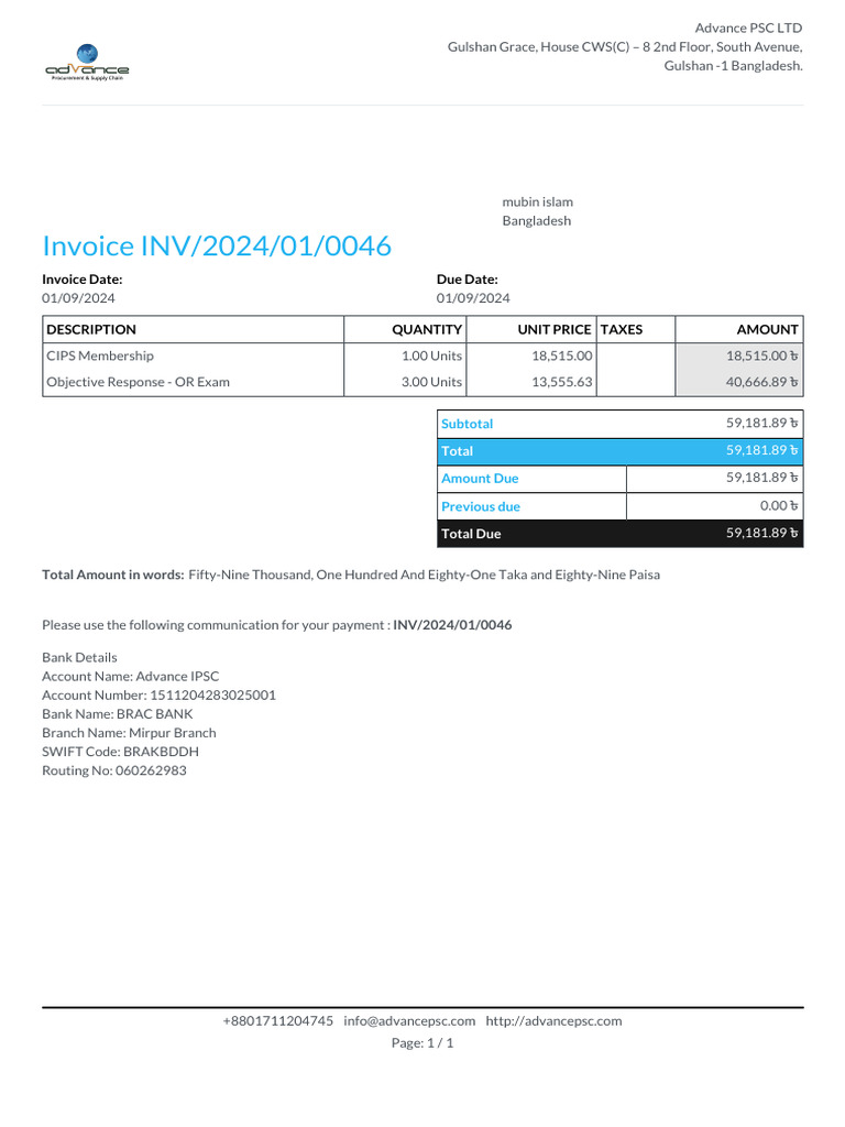 Inv 2024 01 0046 | PDF