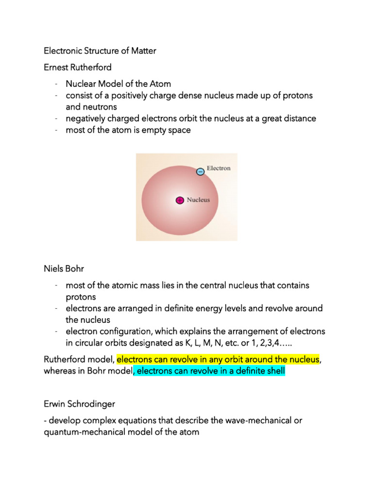 Electronic Structure of Matter | PDF | Science & Mathematics