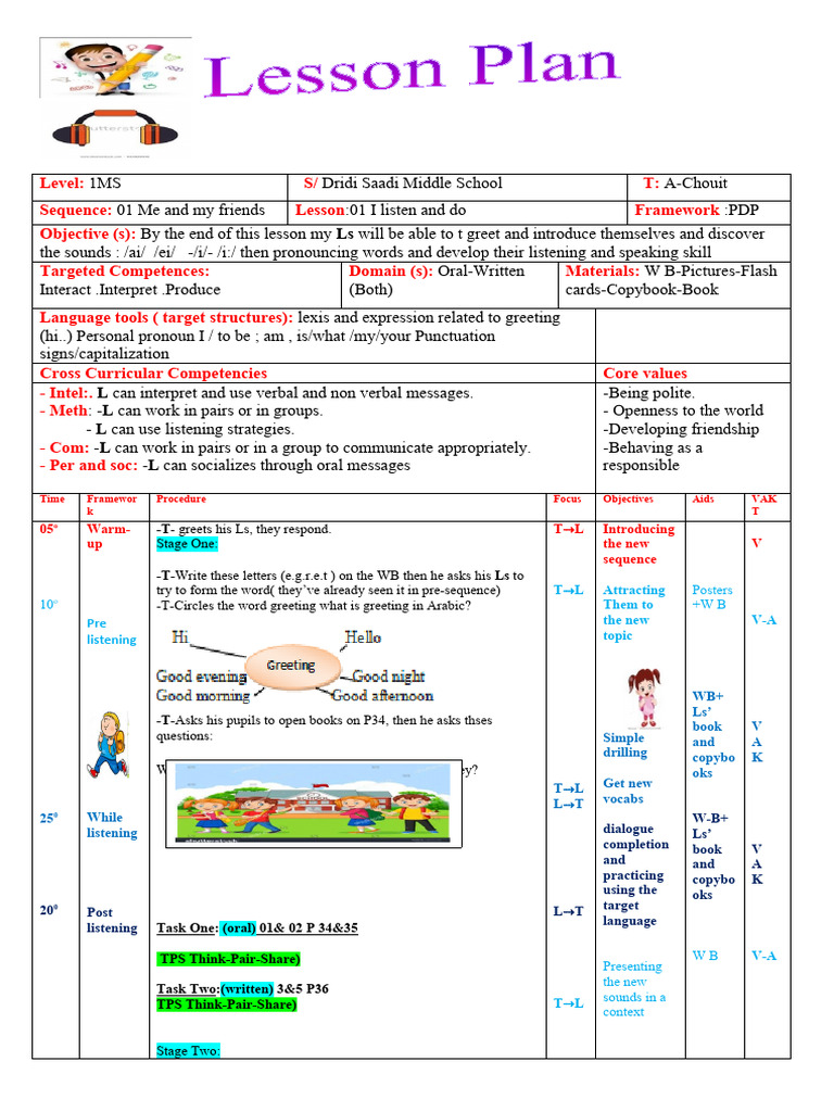 MS1 SEQ01 Lesson 01-02-03 CHOUIT Aboubaker | PDF