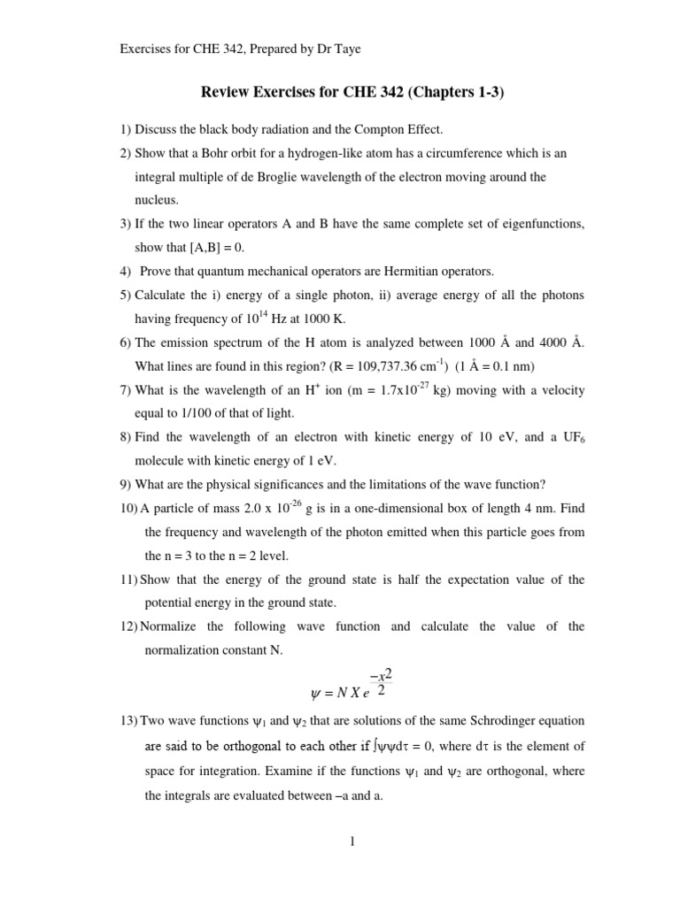 Exercises | PDF