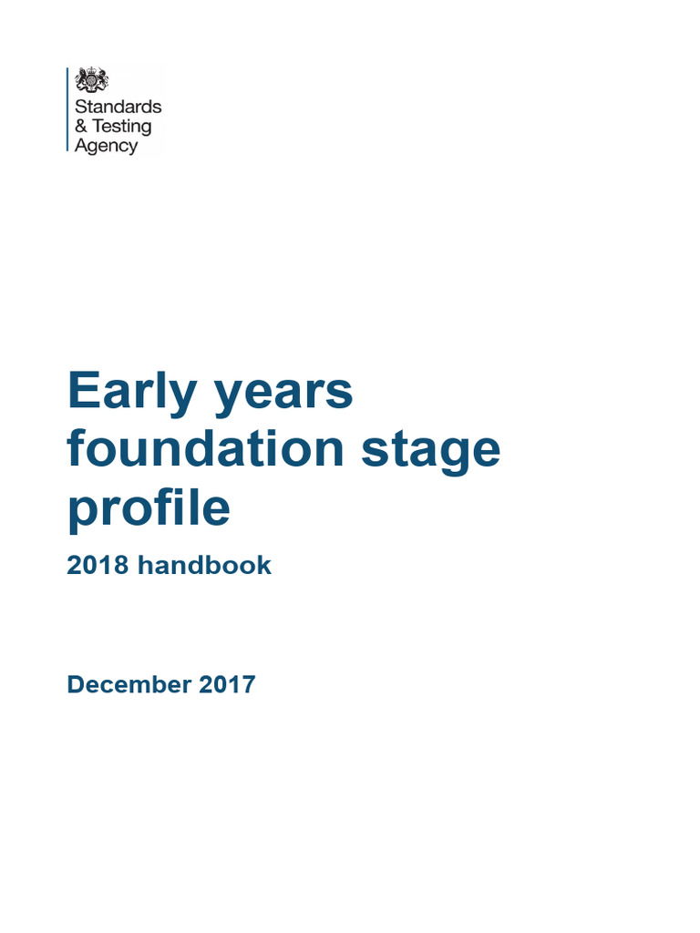 EYFS Profile Handbook 2018 | PDF