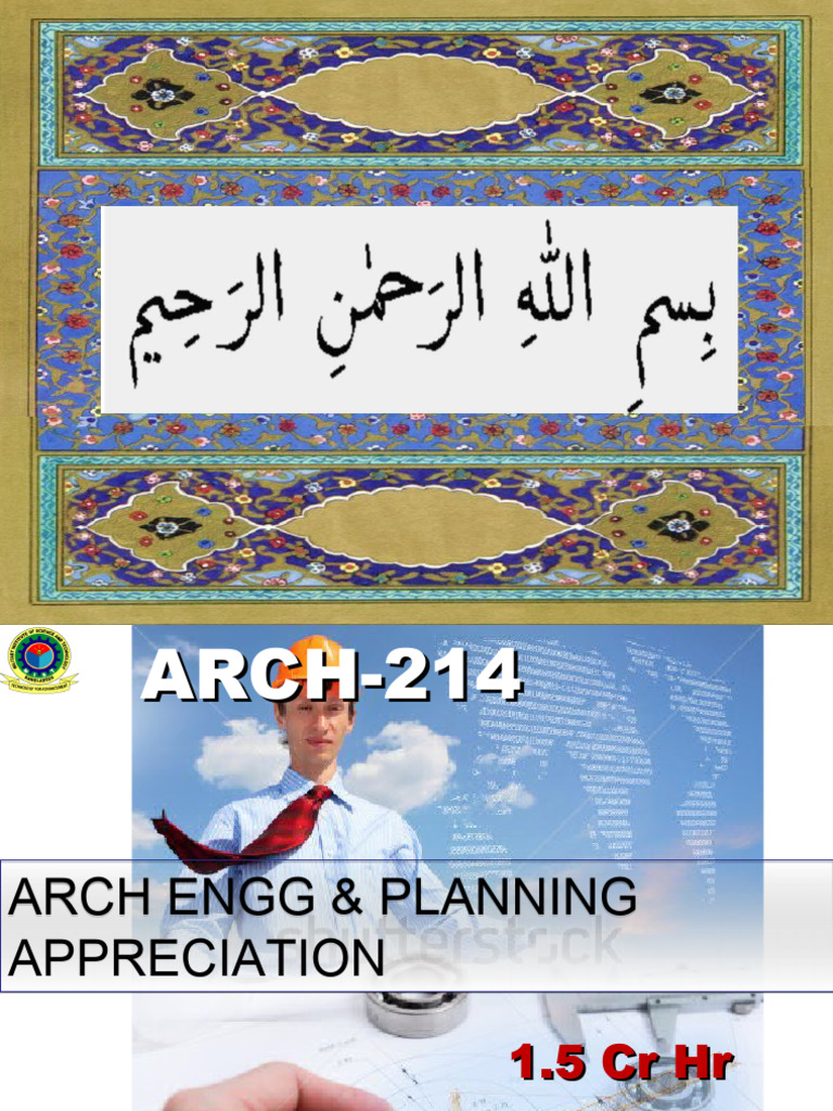 Lec 1-2 - CE 214 - Introduction To Arch and Civil Engg | PDF