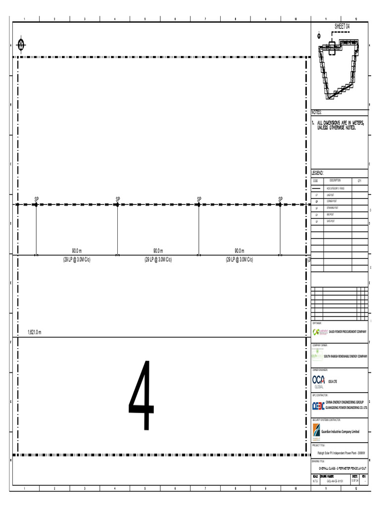 Class-III Perimeter Fence Layout - Section | PDF