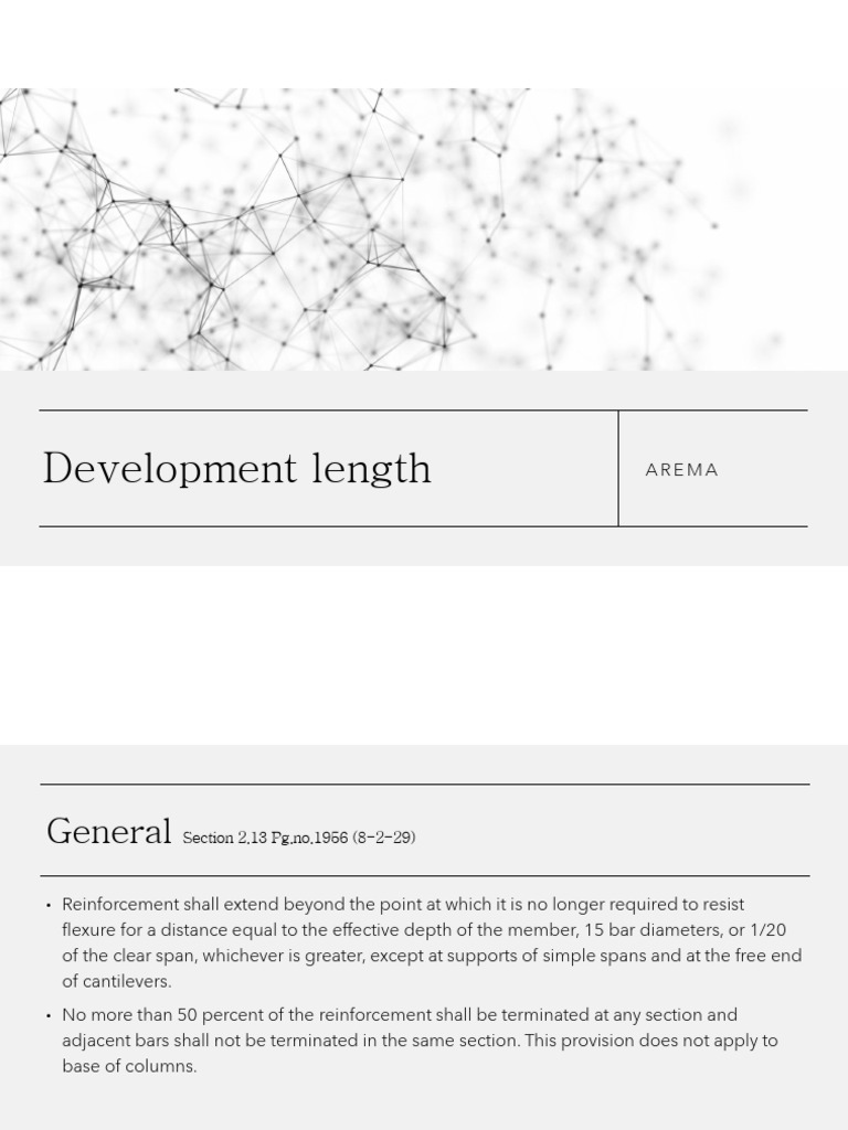 Development Length: Arema | Download Free PDF | Bending | Beam (Structure)