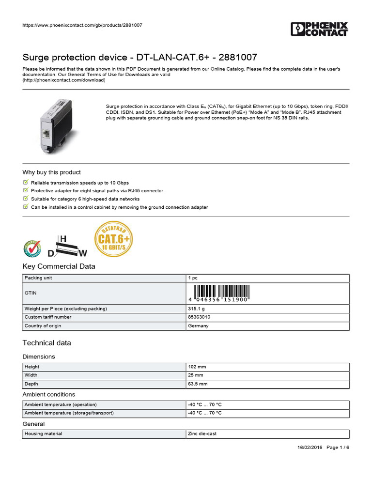 Surge Protector | PDF