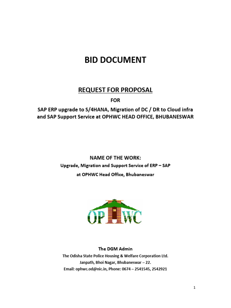 RFP FOR SAP - Compressed | PDF