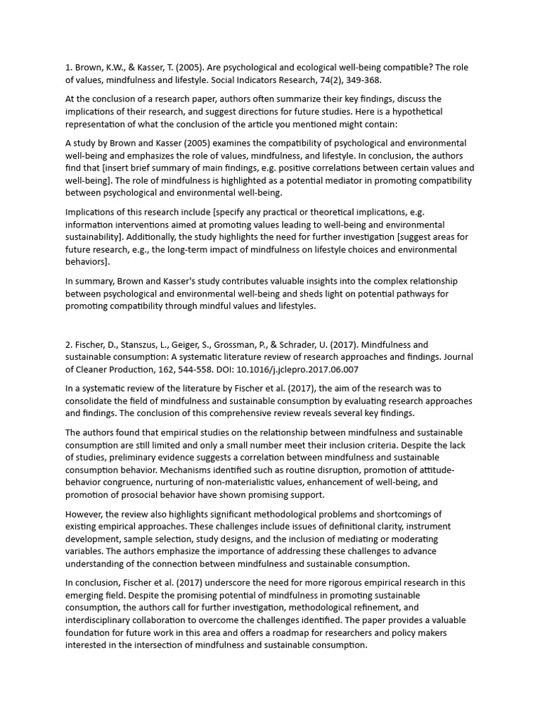 BRM Paper Findings 2 | PDF | Psychological Concepts | Behavioural Sciences