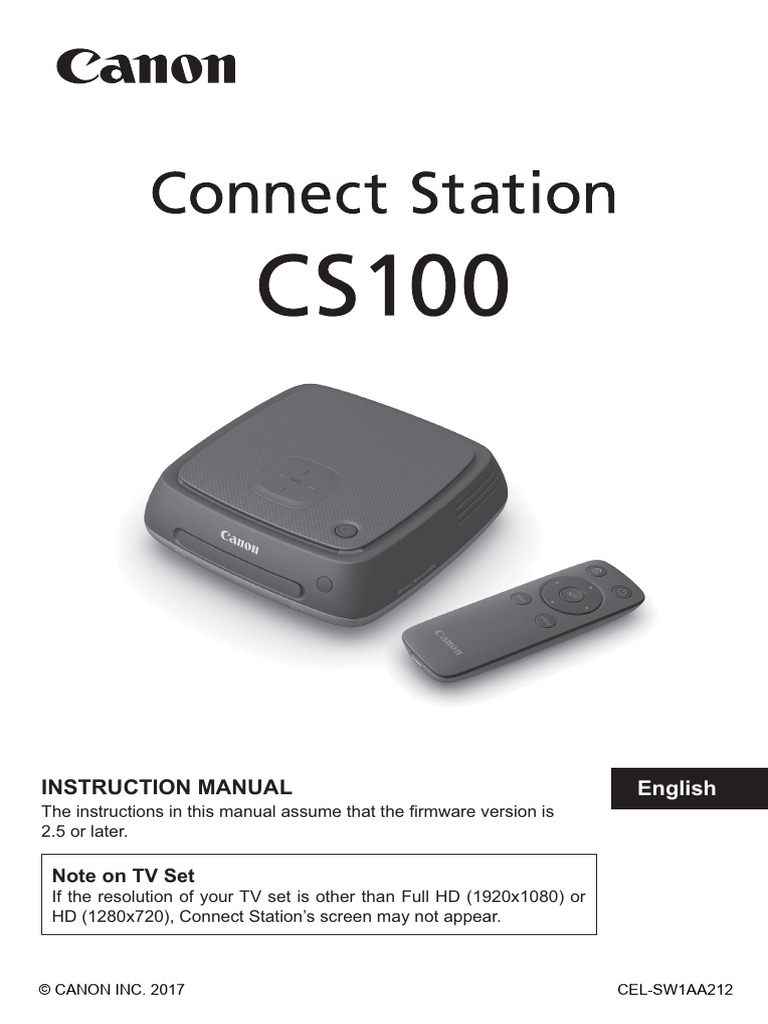 Connect Station CS100 Instruction Guide EN | PDF