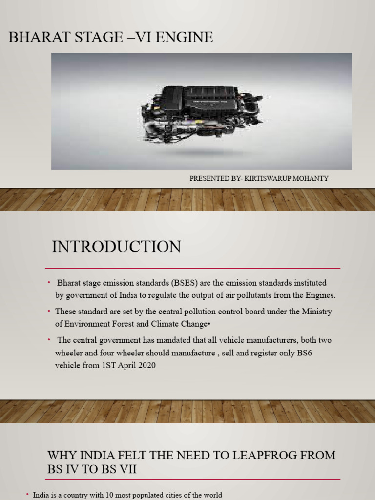 Bharat Stage - Vi Engine | PDF | Exhaust Gas | Engines