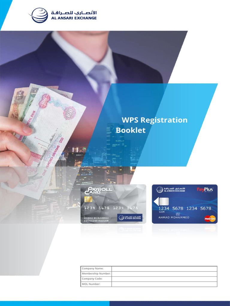 WPS Registration Booklet - Al Ansari Exchange | PDF | Credit Card ...