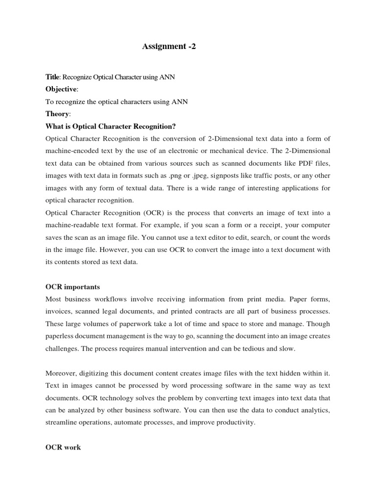 Assignment 2 MLDS Lab | PDF | Optical Character Recognition | Image Scanner