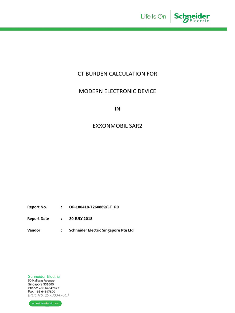 CT Burden Calculation | PDF