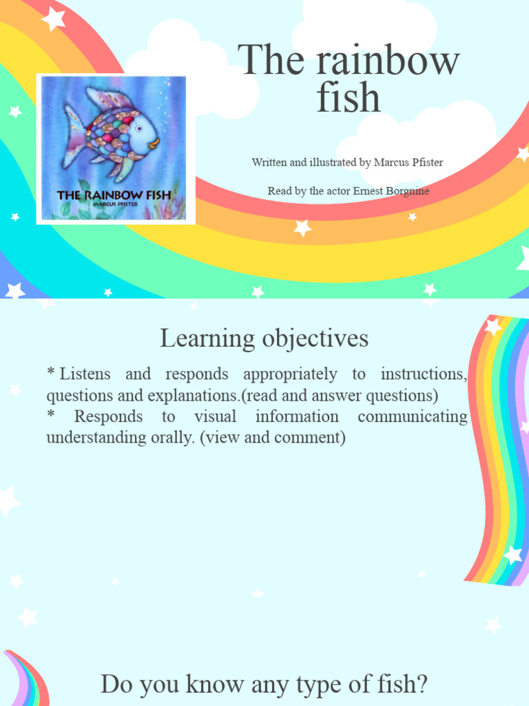 Rainbow Fish Reading Comprehension | PDF