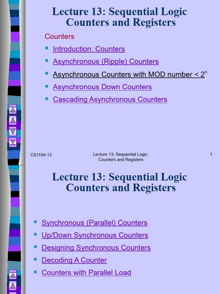 Counters and Register | PDF