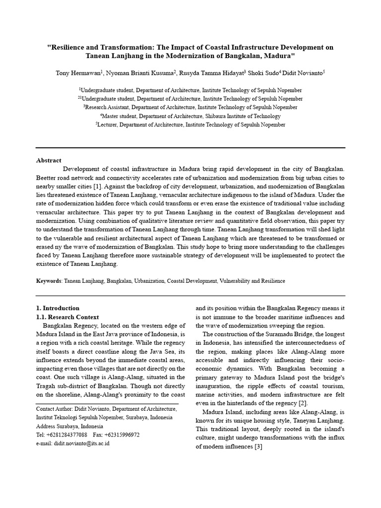 Full Paper Format iSMART Tony | PDF | Urbanization | Roof