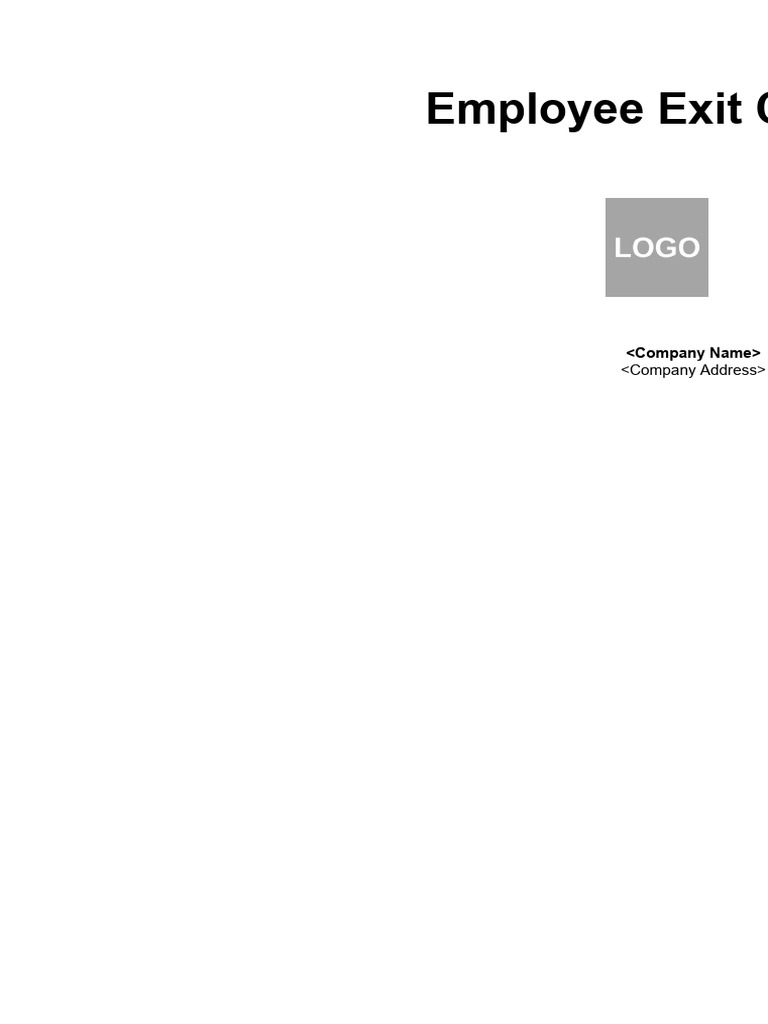 Employee Exit Checklist | PDF | Computing | Business