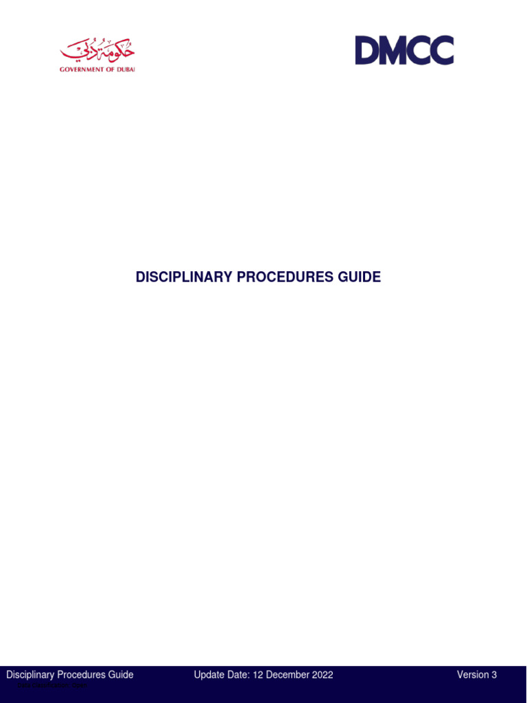 Disciplinary Procedures Guide - V3 1 - Done | PDF | Employment | Labour Law