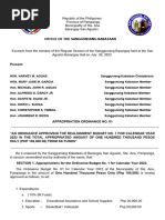 Resolution Requesting For Financial Assistance | PDF