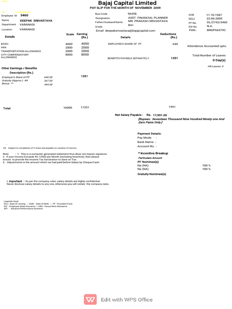 Bajaj Capital Limited | PDF