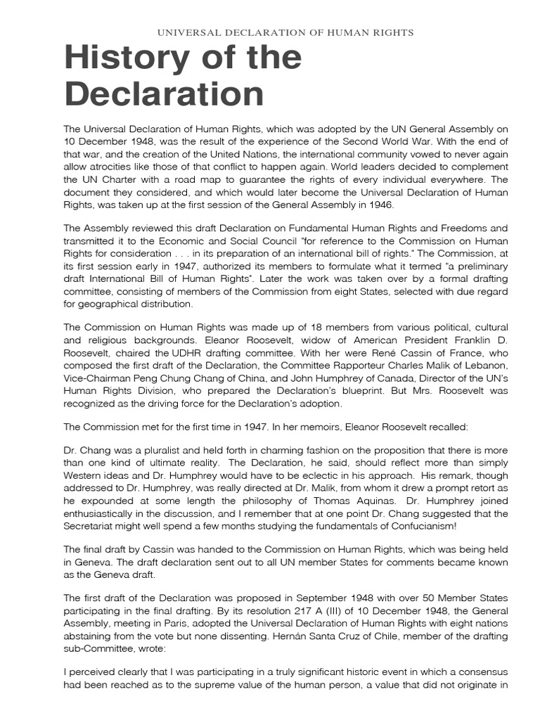 Universal Declaration of Human Rights | PDF