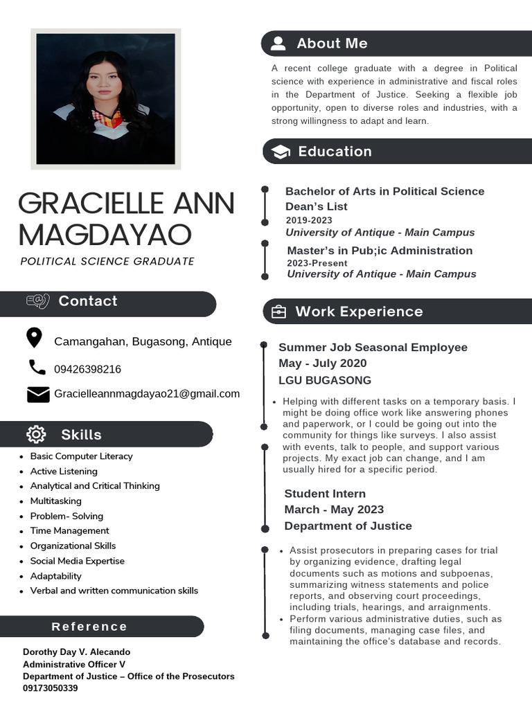 Resume Magdayao Gracielle Ann | PDF | Science