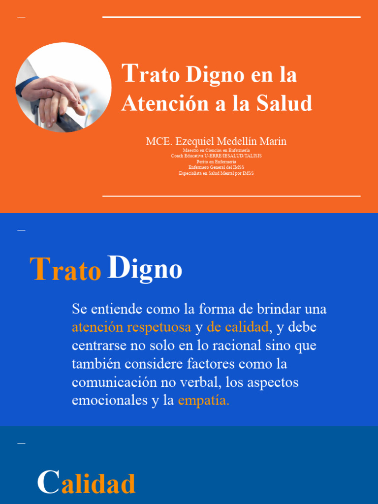 Trato Digno en La Atencion A La Salud | PDF