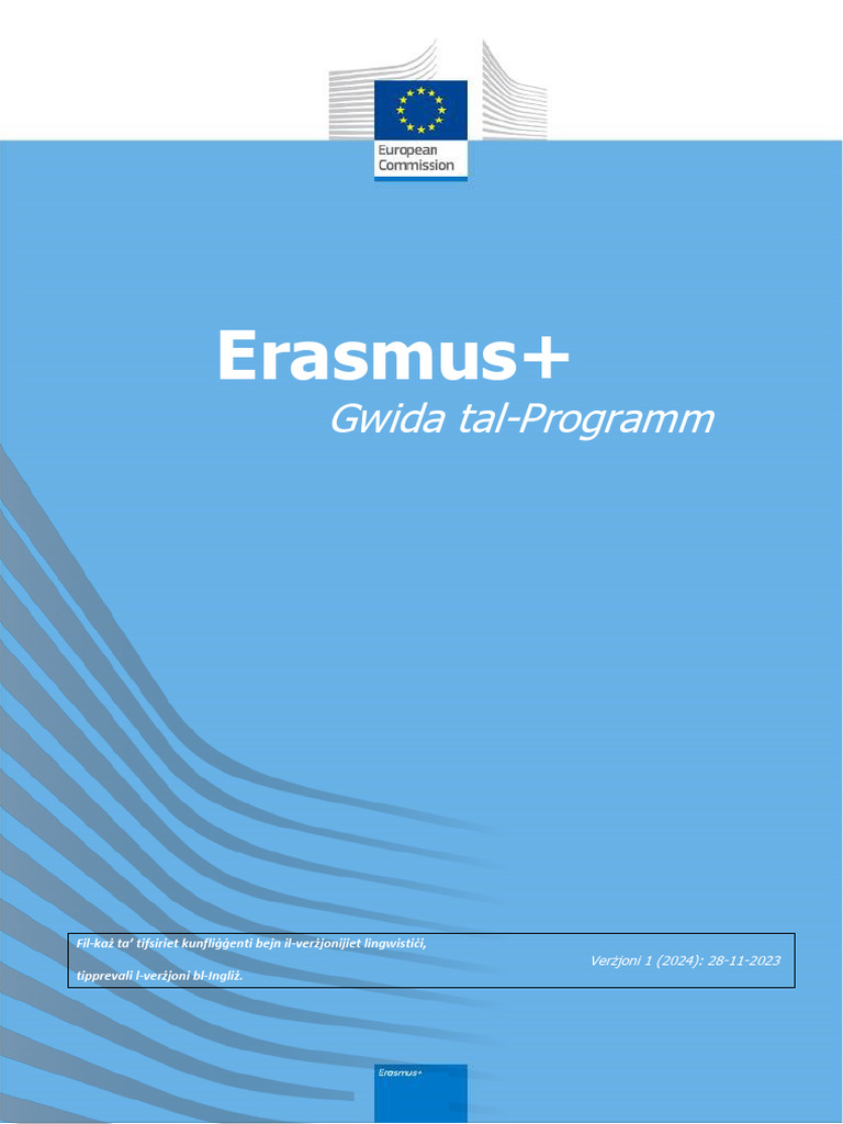 2024 Erasmus+Programme Guide MT | PDF